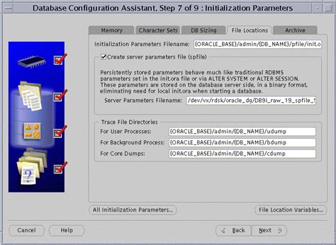 Creating Databases With The Database Configuration Assistant