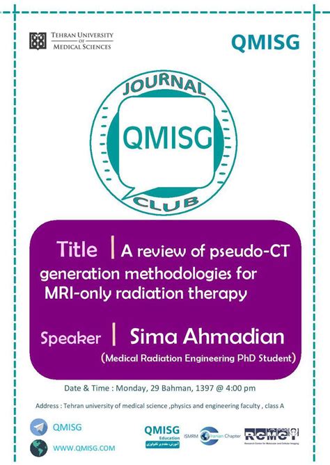 QMISG Journal Club A Review Of Pseudo CT Generation Methodologies