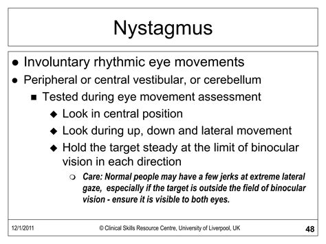 Continuation Of Cranial Nerve Exam Ppt