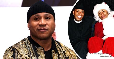 LL Cool J Poses With Rev Run While Wearing A Santa Costume Pens Wise Words For The Holidays