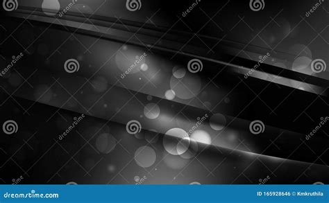 Abstract Black Bokeh Lights Background Image Stock Vector Illustration Of Monochrome Abstract