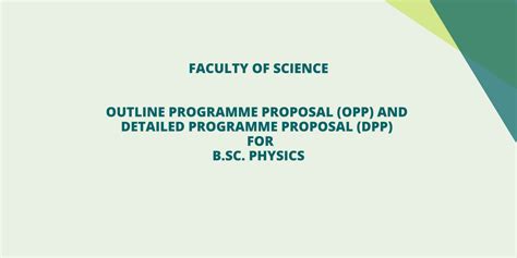 B Sc Physics Faculty Of Science