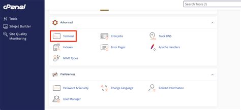 Using The Terminal Feature In Cpanel To Connect Over Ssh Hostarmada