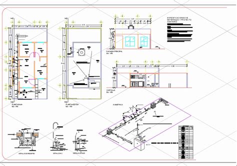 Planos De Instalaci N Sanitaria Unifamiliar En Dwg Autocad Proyectos
