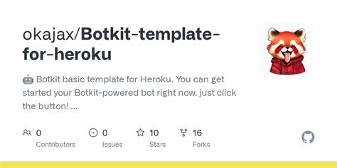 Github Okajaxbotkit Template For Heroku 🤖 Botkit Basic Template For