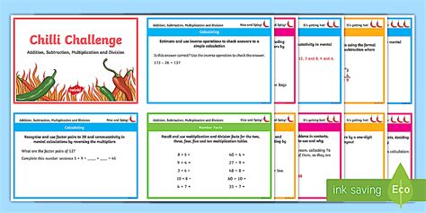 Lower Ability Year 4 Maths Addition Subtraction Multiplication And Division
