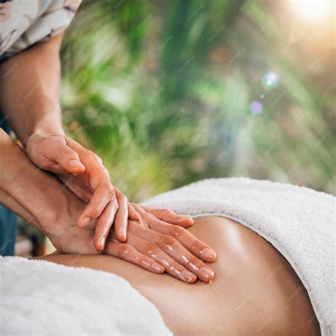 Premium Photo Ayurveda Stomach Massage