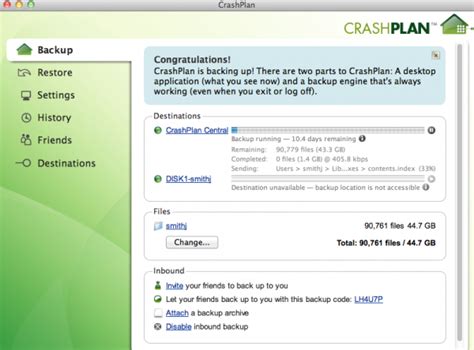 CrashPlan Review Backup Online Or With A Friend