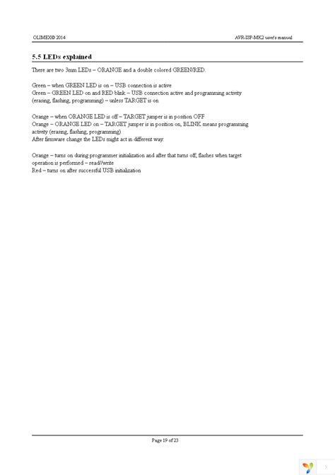 AVR ISP MK2 Datasheet PDF Download 10 23 Page Olimex