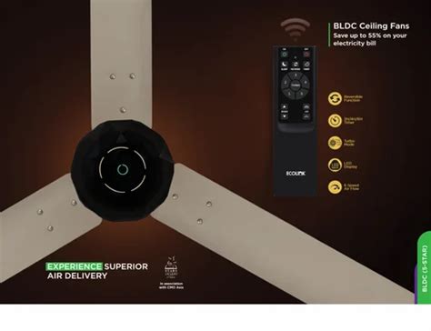 Ecolink Airo Jewel BLDC Designer Ceiling Fan RPM Mm At Piece In New Delhi