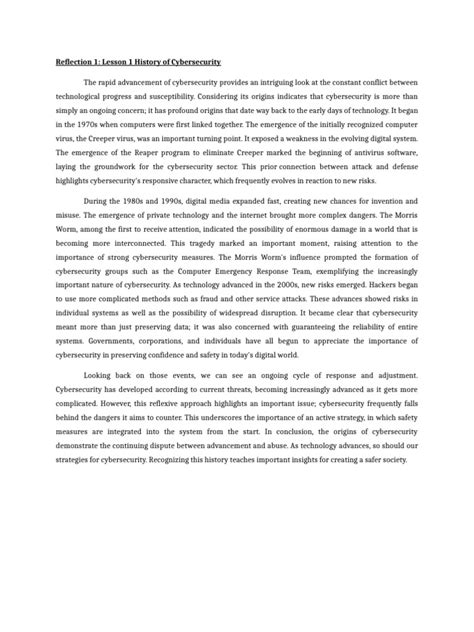 Lesson 2 History Of Cybersecurity Pdf