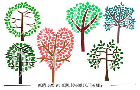 Tree SVG DXF EPS PNG Files SVGs Design Bundles