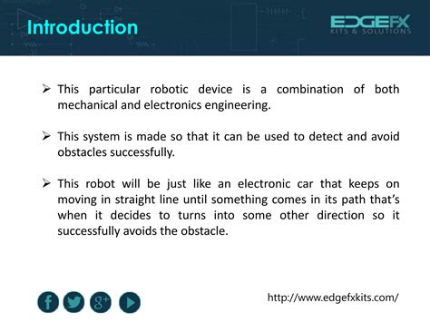 Obstacle Avoidance Robotic Vehicle Pptx