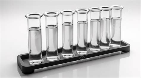 3d 트레이에 있는 유리 시험관 흰색 배경에 3d 렌더링 빈 테스트 튜브 고화질 사진 사진 배경 일러스트 및 사진 무료 다운로드 Pngtree