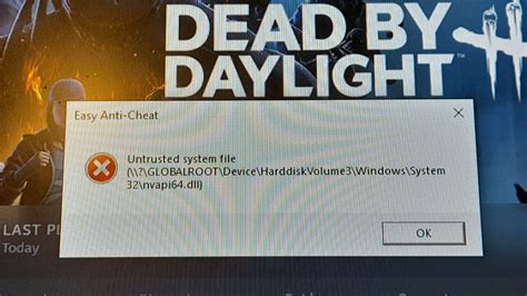 easy anti cheat won t install and causing dead by daylight unable to