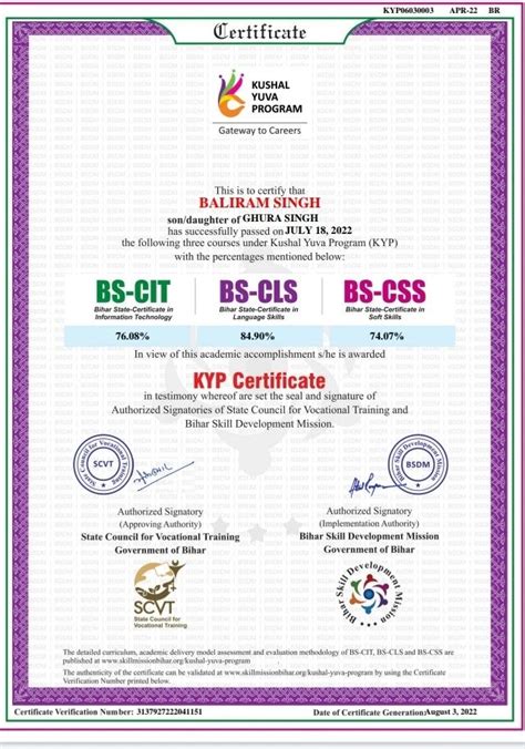 Kushal Yuva Program Certificate Awarded Baliram Singh Yadav Posted On The Topic Linkedin