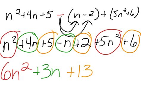 Simplifying Polynomials 1 Math Algebra Simplifying Expressions Showme