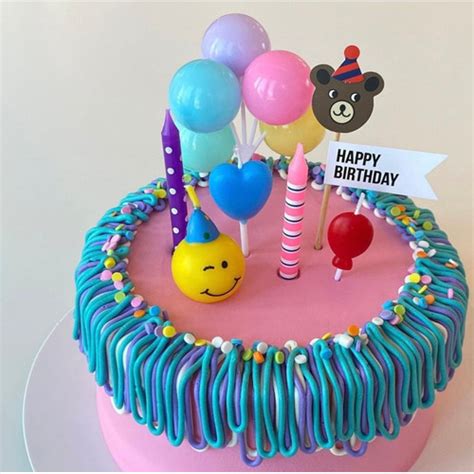 Jual Topper Kue Firework Bunga Daisy Bear Birthday Flag Jakarta