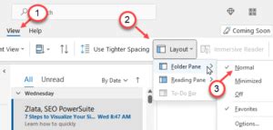 How To Fix Missing Folder Pane Issue In Outlook