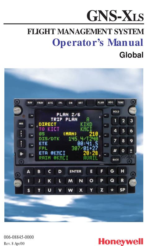 Honeywell Gns Xls Operators Manual Pdf Download Manualslib