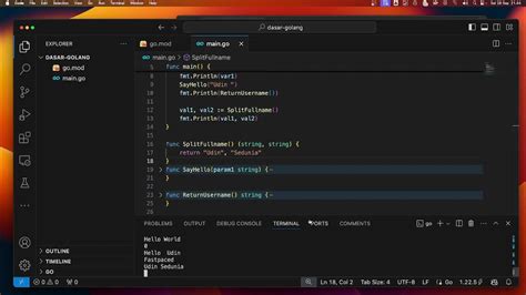 Golang Inisialisasi Project Dan Variable Youtube