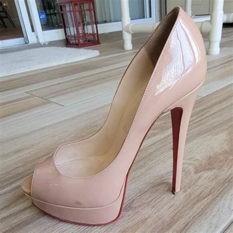 Christian Louboutin Shoes Christian Louboutin 5 Lady Peep Nude