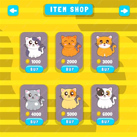 벡터 게임 템플릿 Gui 키트 무료 벡터