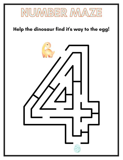 10 Printable Number Maze Pages 0 9 Number Maze Maze Of Numbers From 0