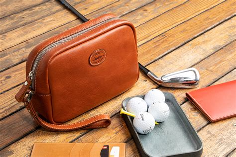 Genesis Boutique 천연 가죽 골프 파우치 5 Colors