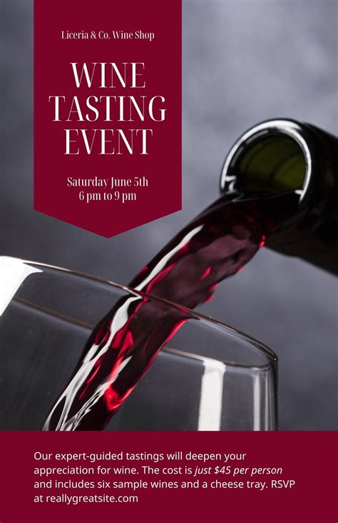 Wine Tasting Evening Poster