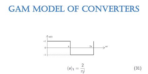 Solved GAM MODEL OF CONVERTERS u πj Chegg com