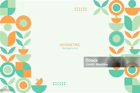 기하학적 추상적 인 배경 원의 간단한 모양을 가진 디자인 요소 벽화 디자인 네오 기하학 0명에 대한 스톡 벡터 아트 및 기타