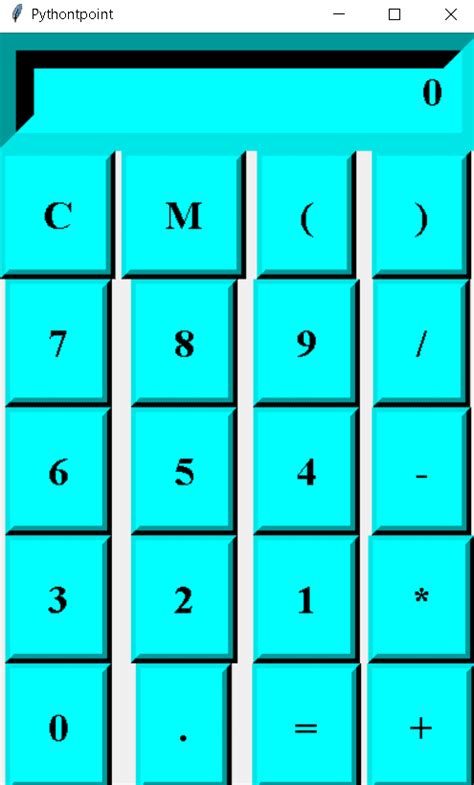 Python Tkinter Simple Calculator — Pythontpoint