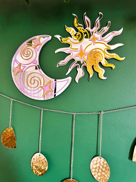 Groovy Moon And Sun Mirror Bundle Printedweird