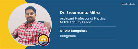 Gitam Bangalore Dr Sreemanta Mitra Assistant Professor Of Physics