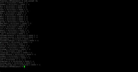 Passwd Zarządzanie Hasłami W Linux Tematykait