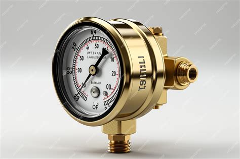 Premium Ai Image Flowmeter Regulator On White Background