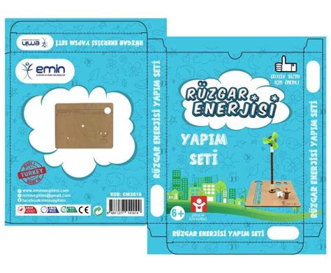Rüzgar Enerjili Led Yakma Eğitim Kiti Diy Kendin Yap Eğitim Kitleri