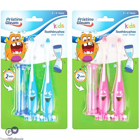 Wholesale Pristine Gleam Complete Toothbrush Travel Set 5 Pack Assorted
