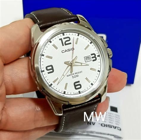 Casio Mtp 1314l 7a Mens Date Analog Quartz Dress Brown Leather Watch Mtp1314l Mens Fashion