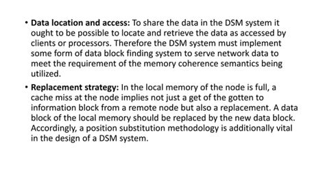 Distributed Shared Memory Notes In Distributed Systemspptx