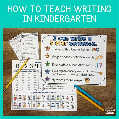 How To Teach Writing In Kindergarten Teaching Exceptional Kinders