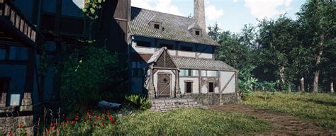 Modular Fantasy Medieval House Gameready Model Turbosquid 2073774
