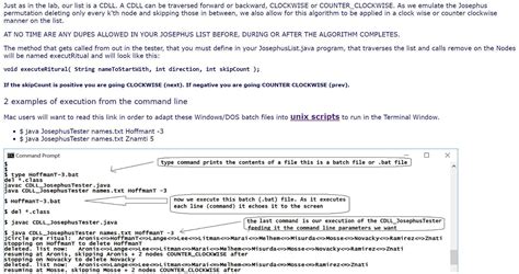 THE JOSEPHUS PERMUTATION Background Project 5 Will Chegg