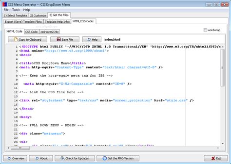 Css Menu Generator Download Softpedia