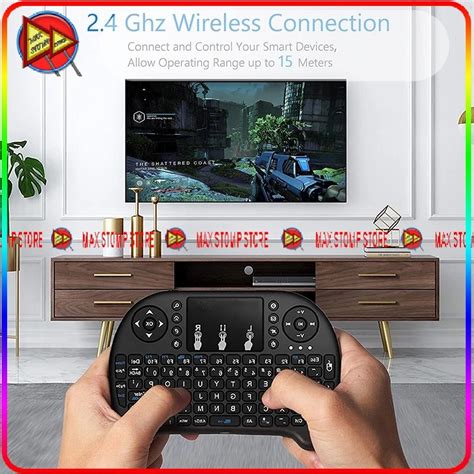 Jual Keyboard Mini Wireless TouchPad Mouse STB Android TV QWERTY Smart Shopee Indonesia