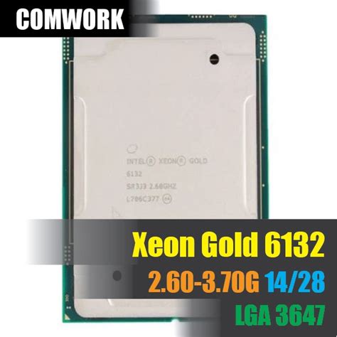 ซีพียู Intel Xeon Gold 6132 Lga 3647 Socket P C612 C622 Cpu Processor