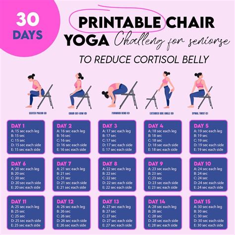 Chair Yoga Chart Free Artofit