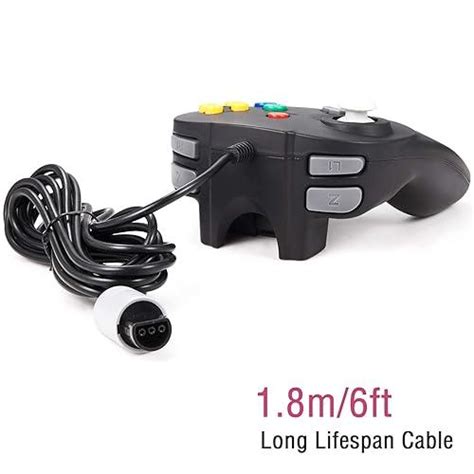 Kiwitata 2 Pack Mini N64 Controller Retro Wired Bit Remote Upgraded Joystick Gamepad For N64