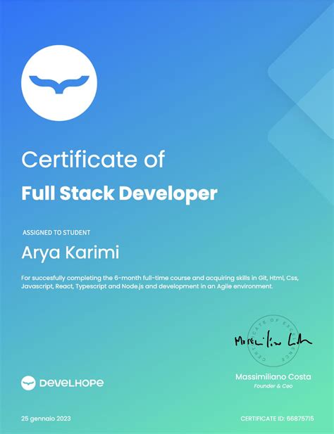 Develhope Fullstackdevelopment Arya Karimi